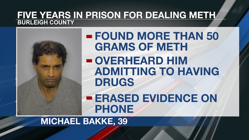 Mandan Man Sentenced To Five Years In Prison For Dealing Meth